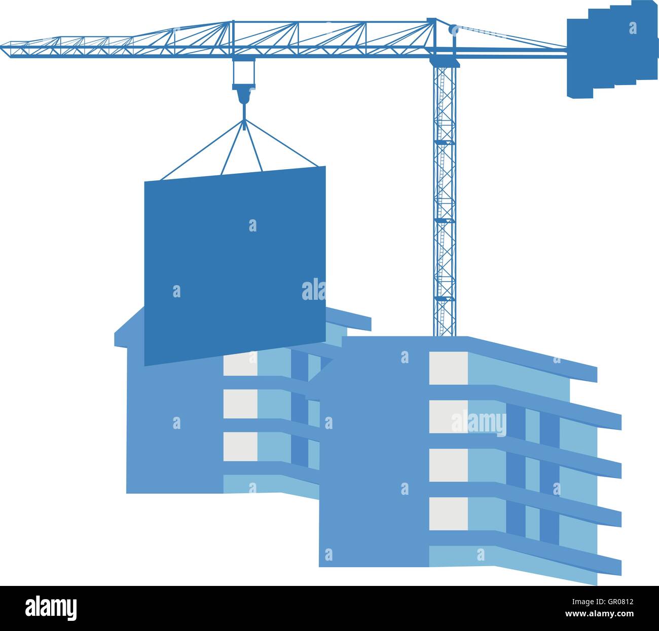 Crane load management Stock Vector Images - Alamy
