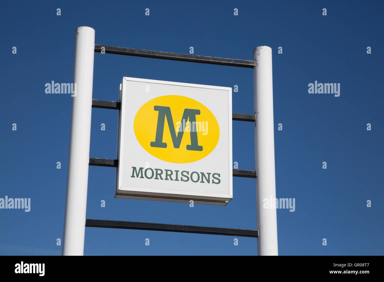 Morrisons Supermarket Sign Logo Stock Photos & Morrisons Supermarket ...
