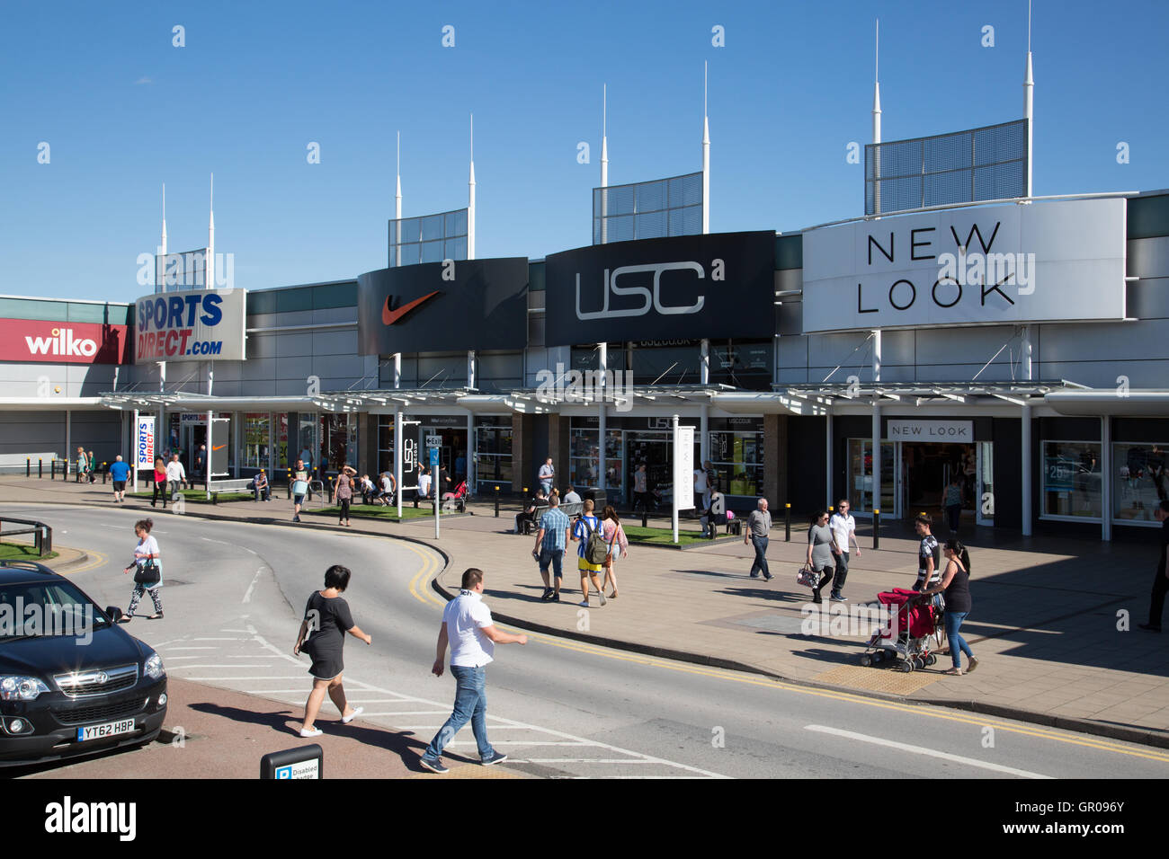Parkgate Shopping Stadium Way Rotherham Stock Photo - Alamy