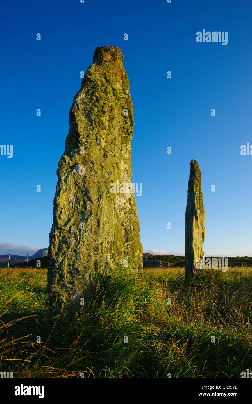 Penrhos Feilw Standing Stones, Anglesey ,Wales Stock Photo - Alamy