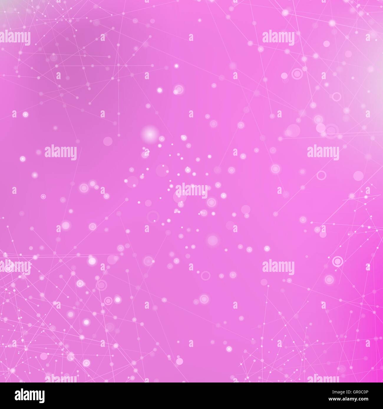 Pink Technology Background with Particle Stock Vector Image & Art - Alamy