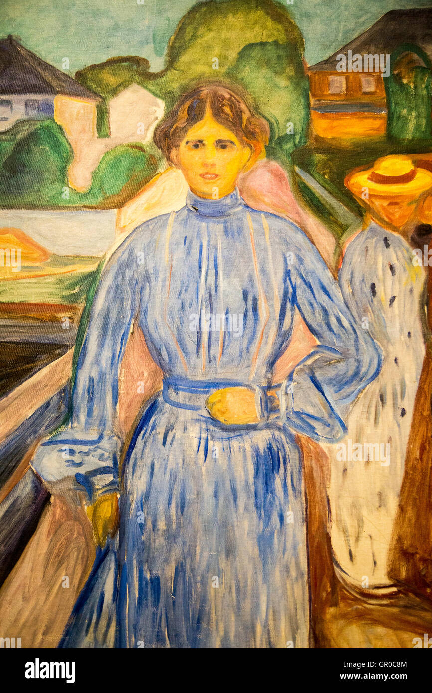 Detail of 'The Woman on the Jetty' 1902-03 oil painting on canvas by ...