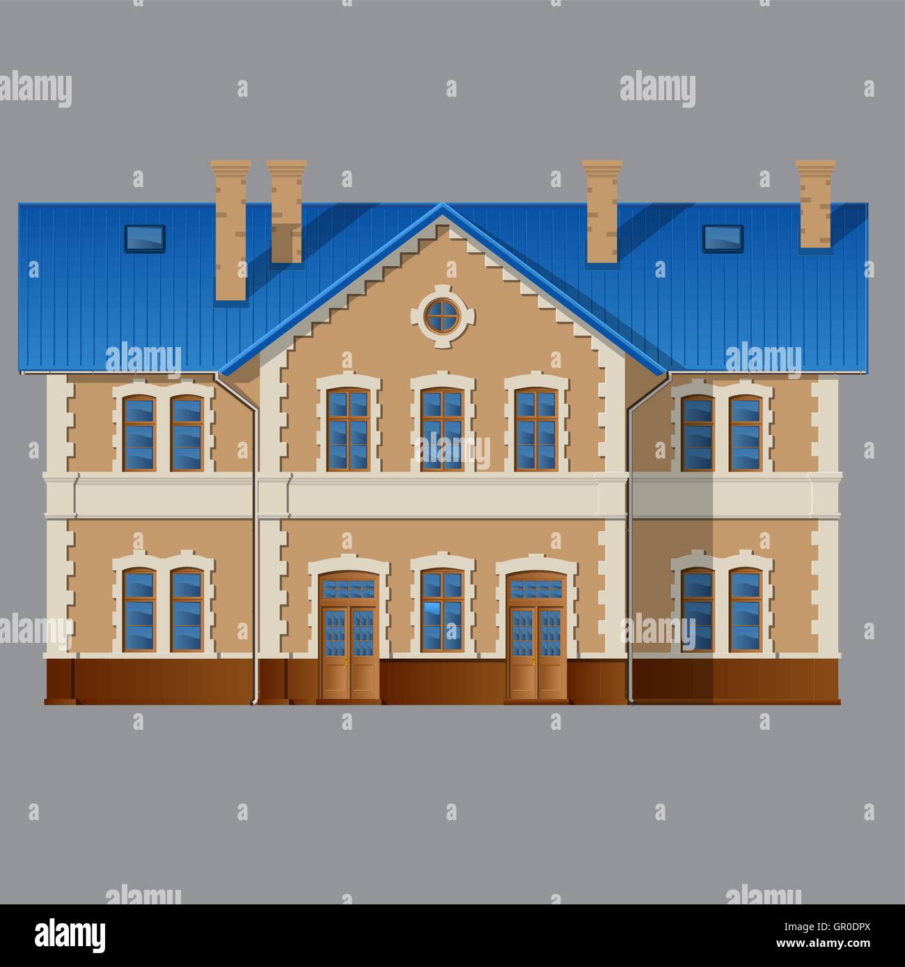 Design private house in Stock Vector Images - Alamy