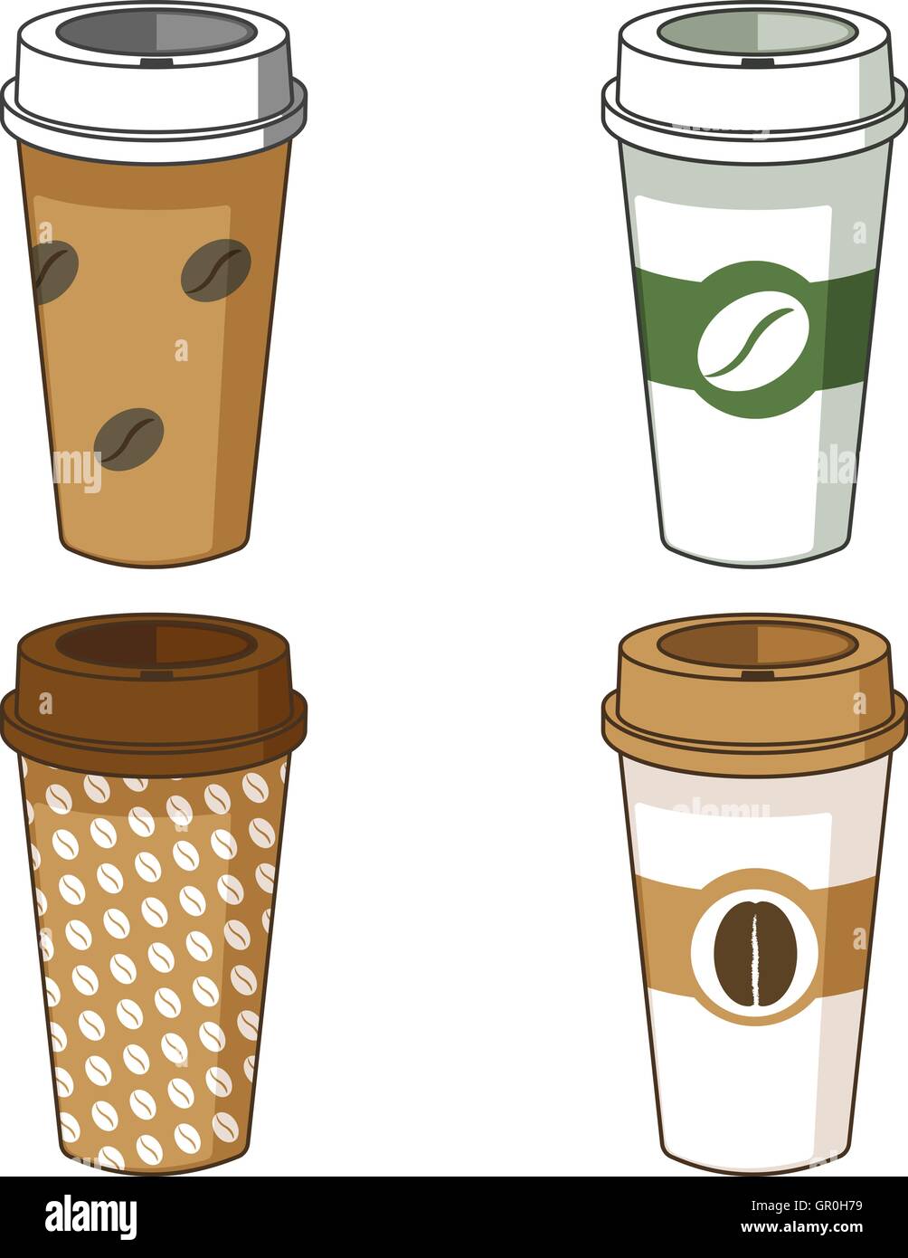 Take away coffee cup illustration set Stock Vector Image & Art - Alamy