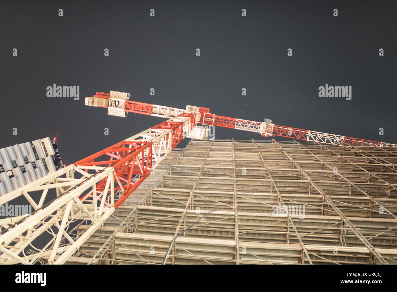 Night tower crane hi-res stock photography and images - Alamy