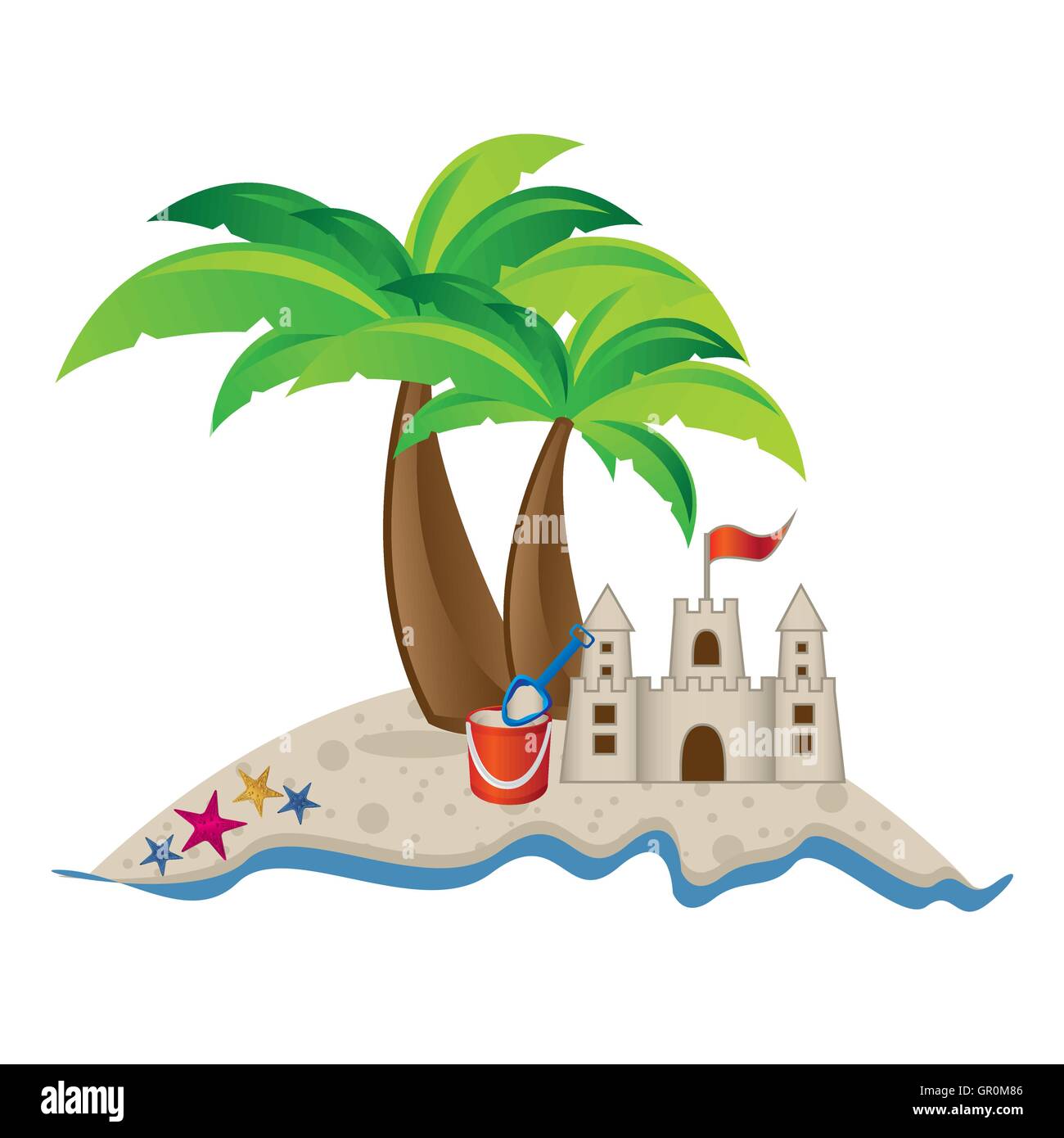 Clear beach sand Cut Out Stock Images & Pictures - Alamy