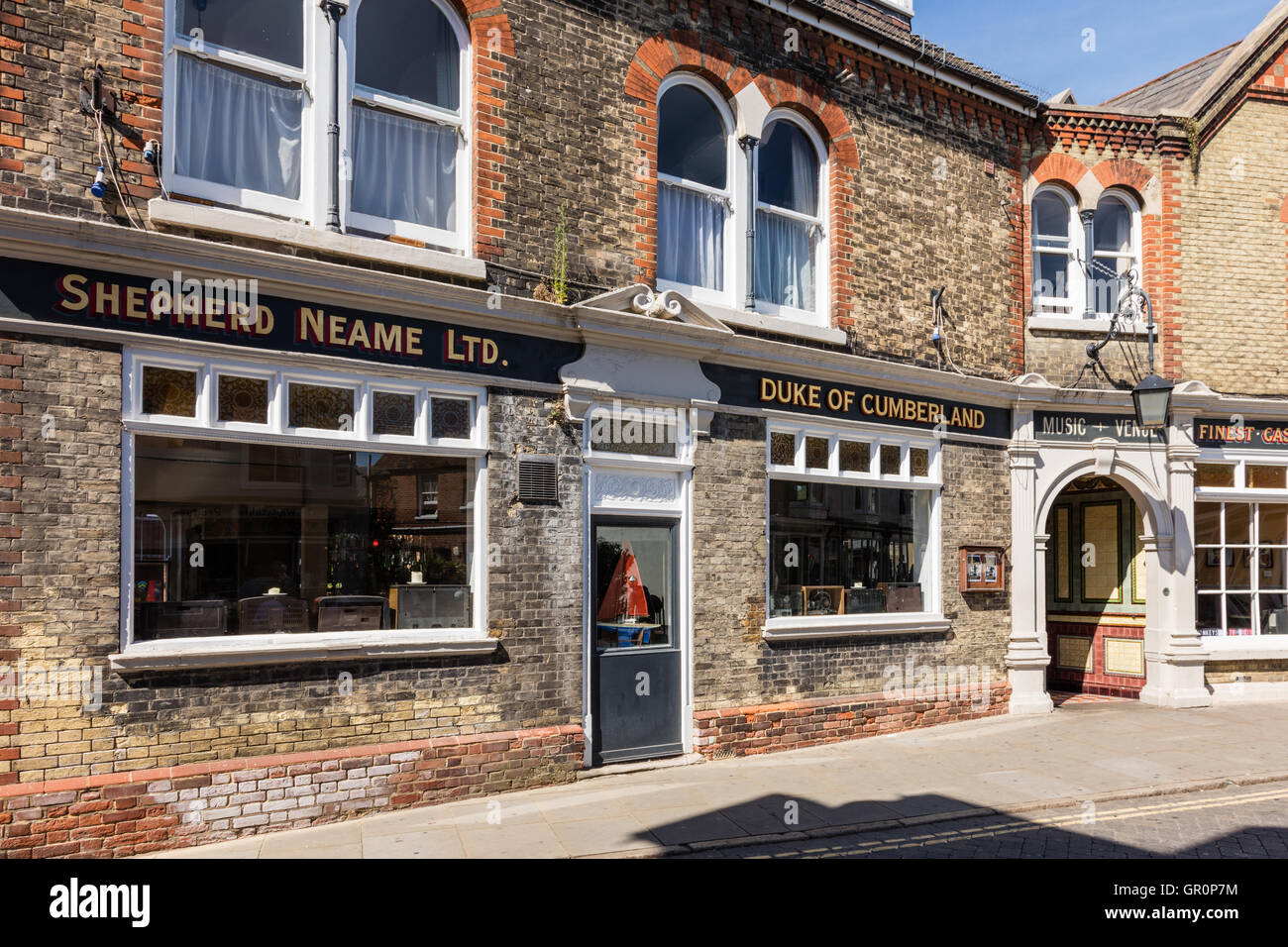 The Duke of Cumberland Hotel, a Shepherd Neame pub, Whitstable, Kent ...