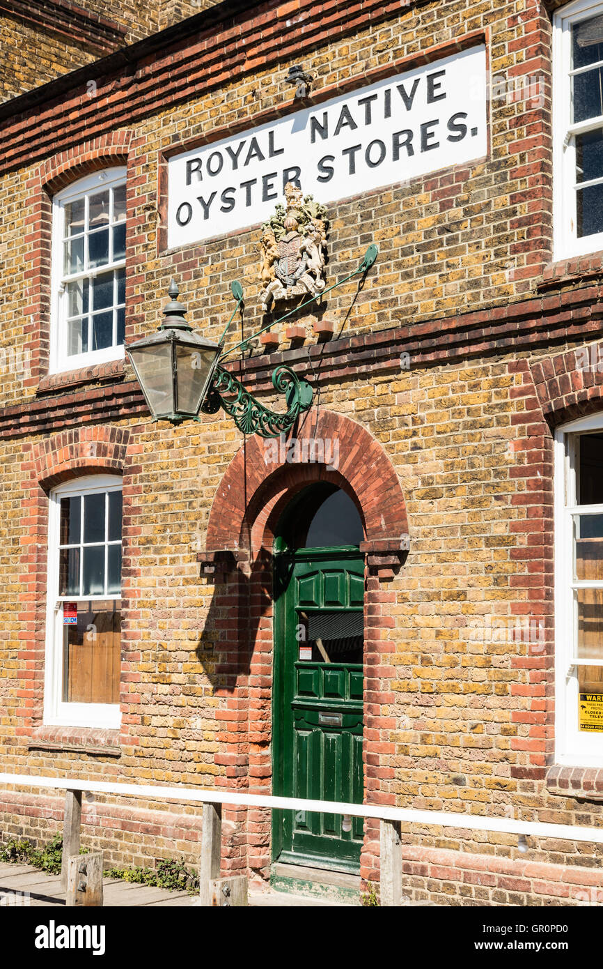The famous Royal Native Oyster Stores, Horsebridge, Whitstable, Kent ...