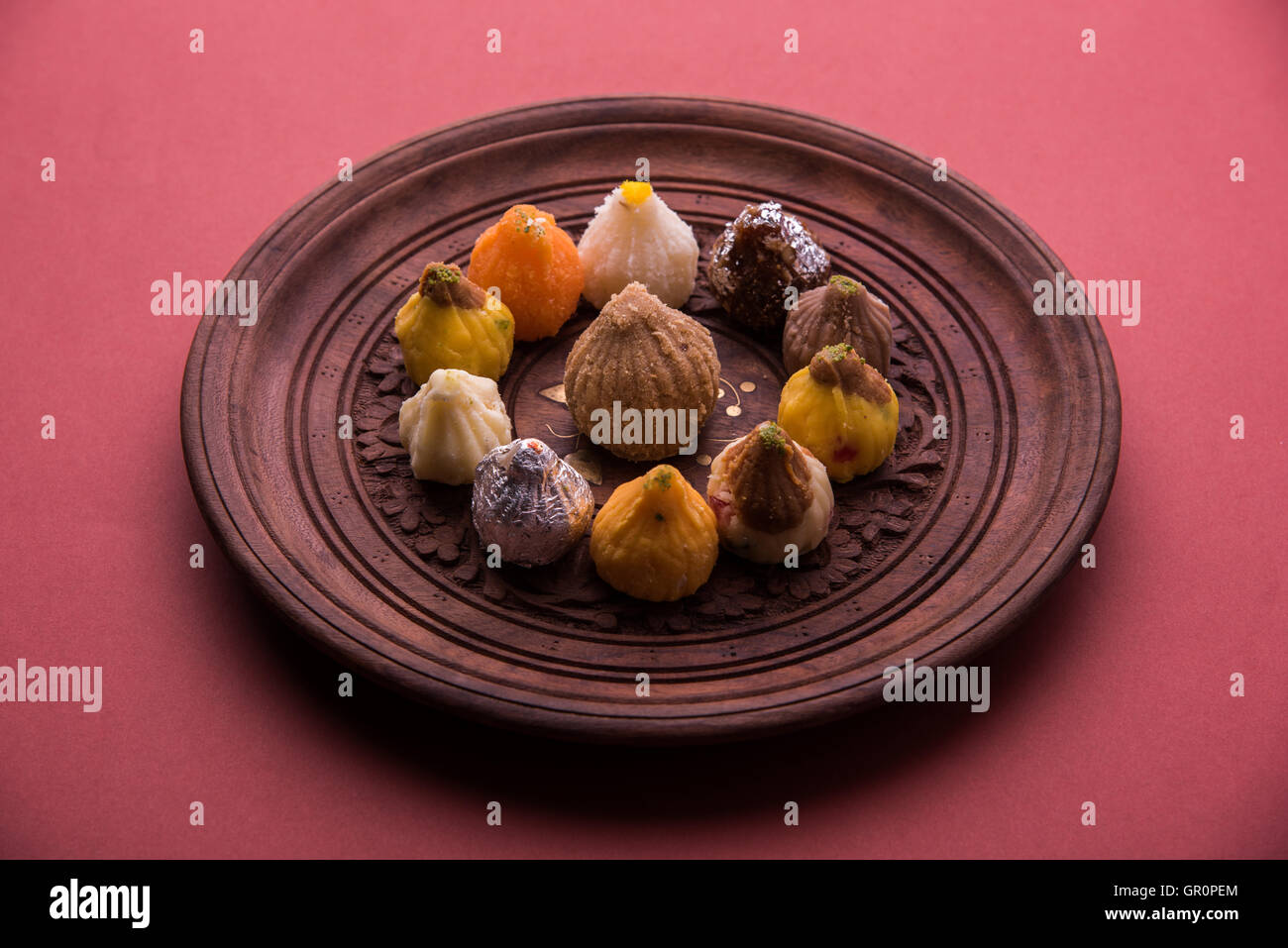 Indian Variety of sweet modak usually offered as prasad to lord ganesh ...