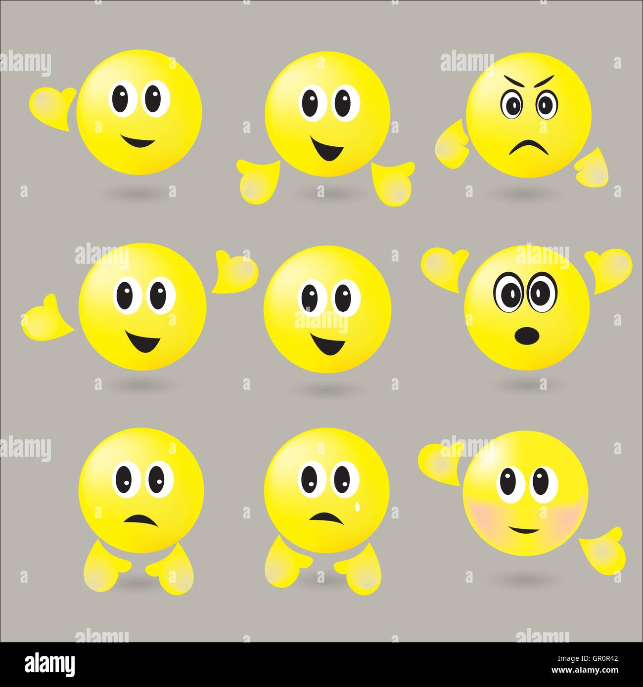 Different smileys Stock Vector Images - Alamy