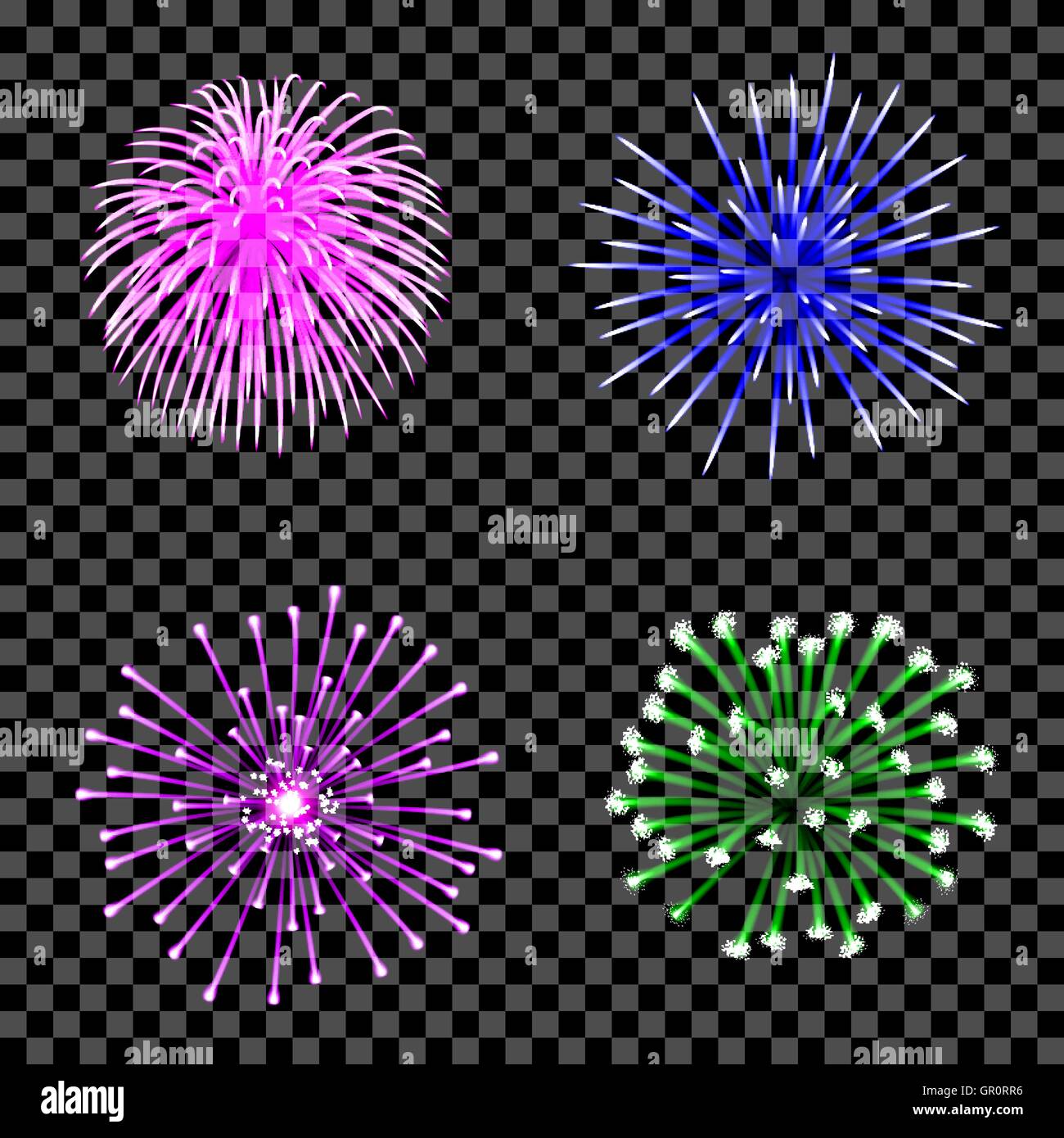 fireworks set isolated. Vector illustration Stock Vector Image & Art ...