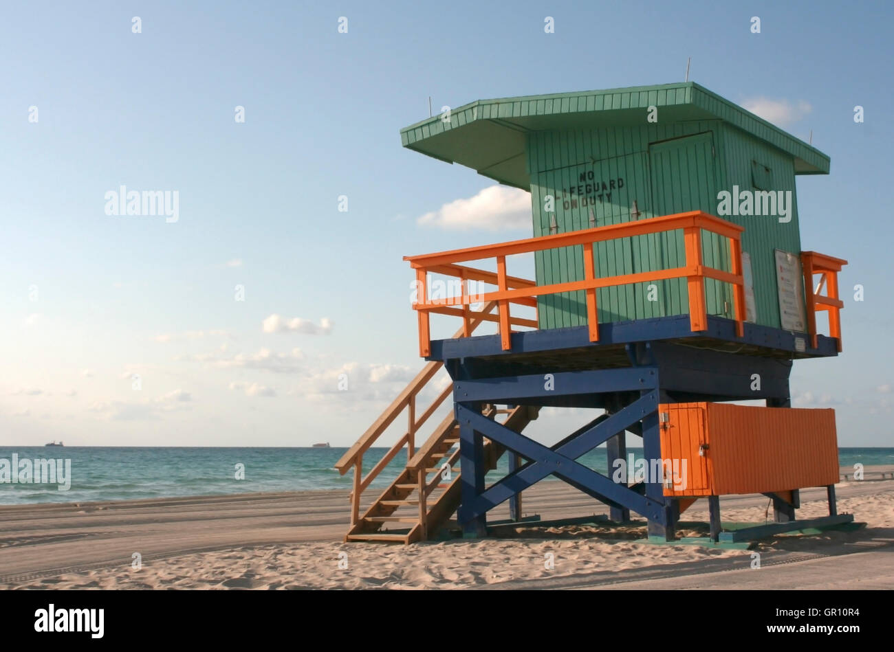 Colorful lifeguard tower in hi-res stock photography and images - Alamy