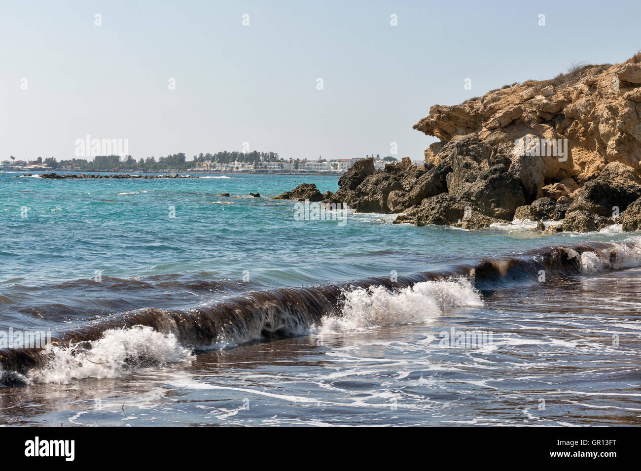 Coastline with cityscape in Paphos, Cyprus Stock Photo - Alamy