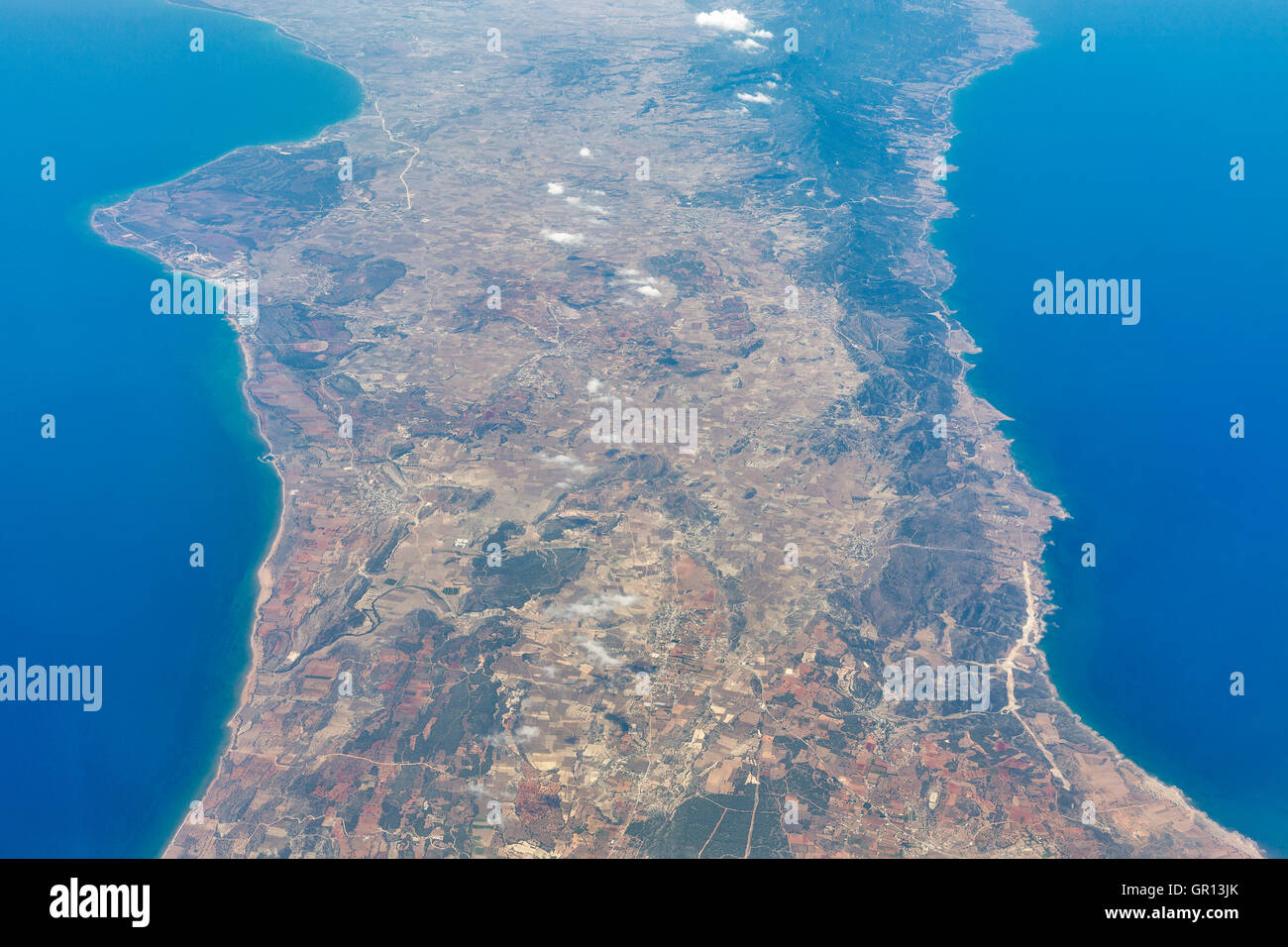 Aerial top view mediterranean seaside hi-res stock photography and ...