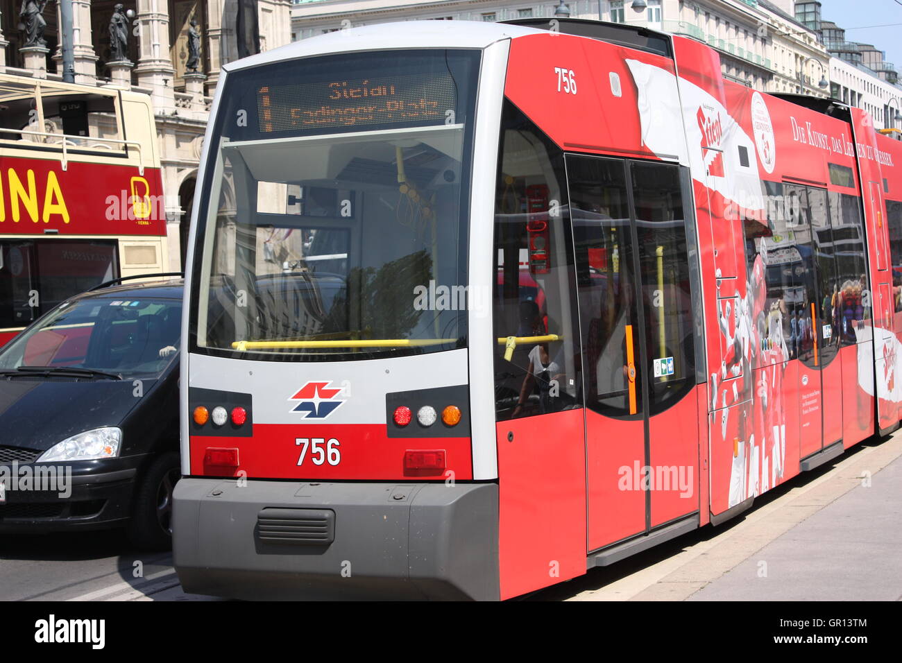 Tram outside the Opera House in Vienna, Austria Stock Photo - Alamy
