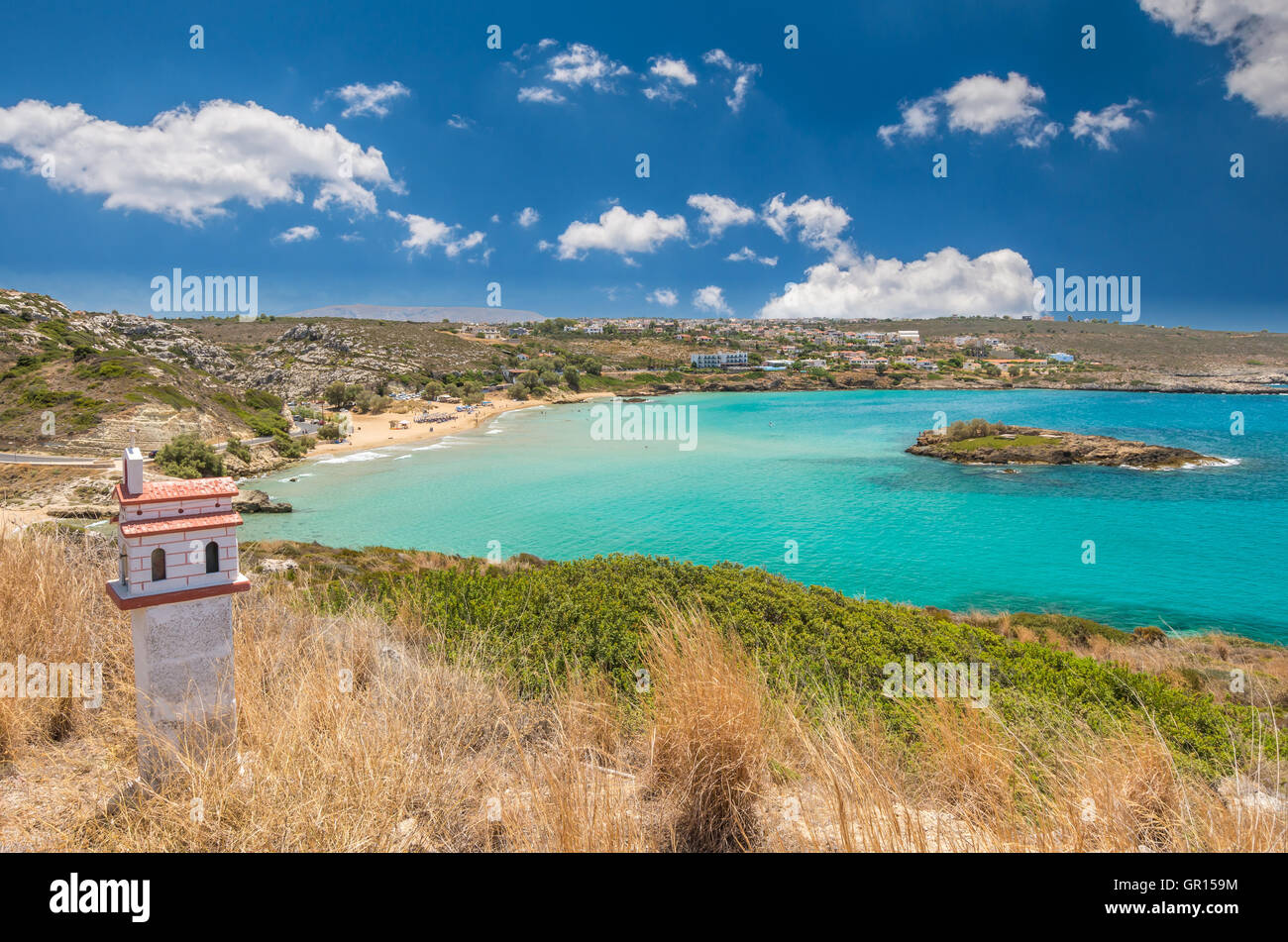 Kalathas beach, Crete Island, Greece. Kalatha is one of the best ...