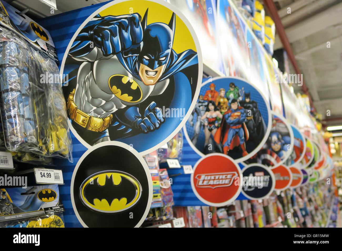 Display caricatures superheroes hi-res stock photography and images - Alamy