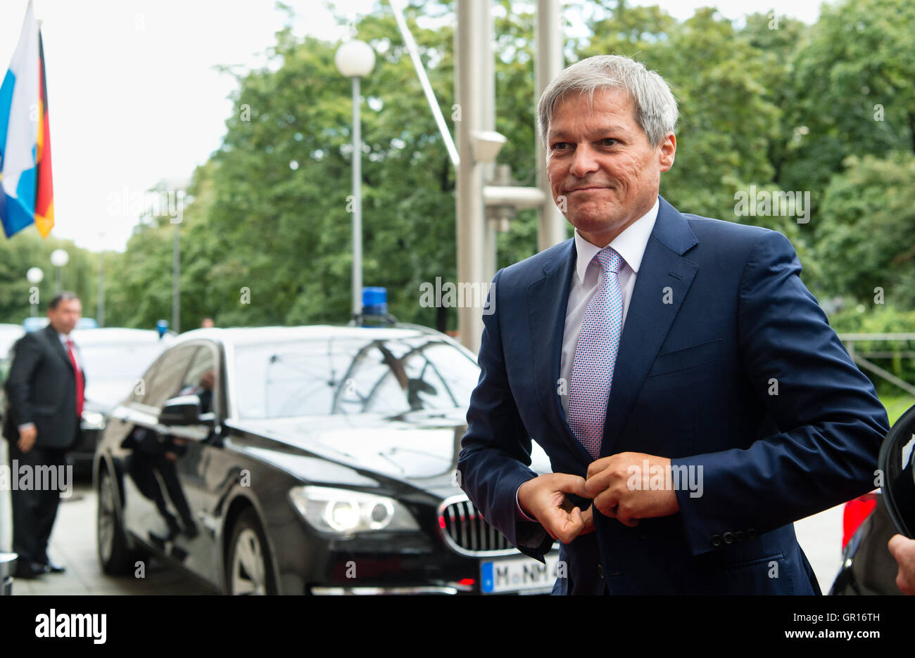 Munich, Germany. 5th Sep, 2016. Romania's Prime Minister Dacian Ciolos ...