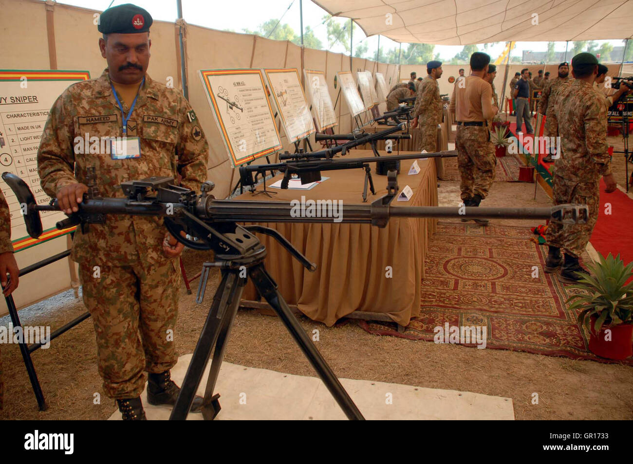 Weapons and ammunitions exhibition is being organized by Pakistan Army ...