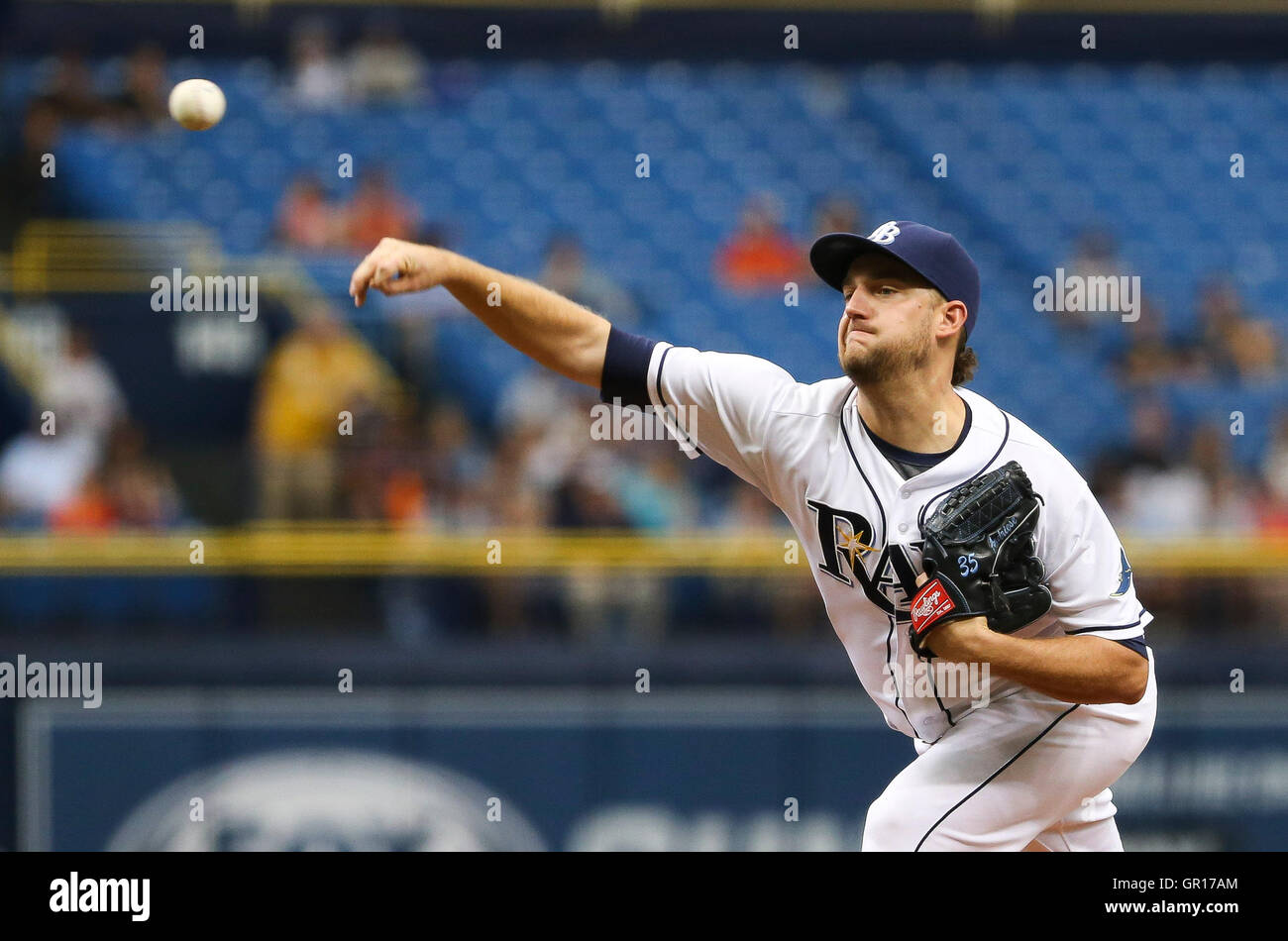 St. Petersburg, Florida, USA. 5th Sep, 2016. Tampa Bay Rays starting ...