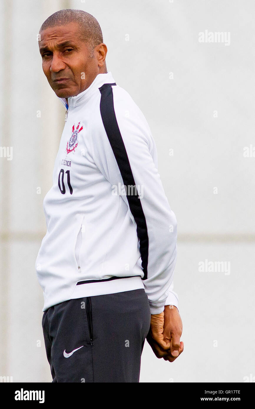 Sao Paulo, Brazil. 05th Sep, 2016. The coach Cristóvão Borges during ...