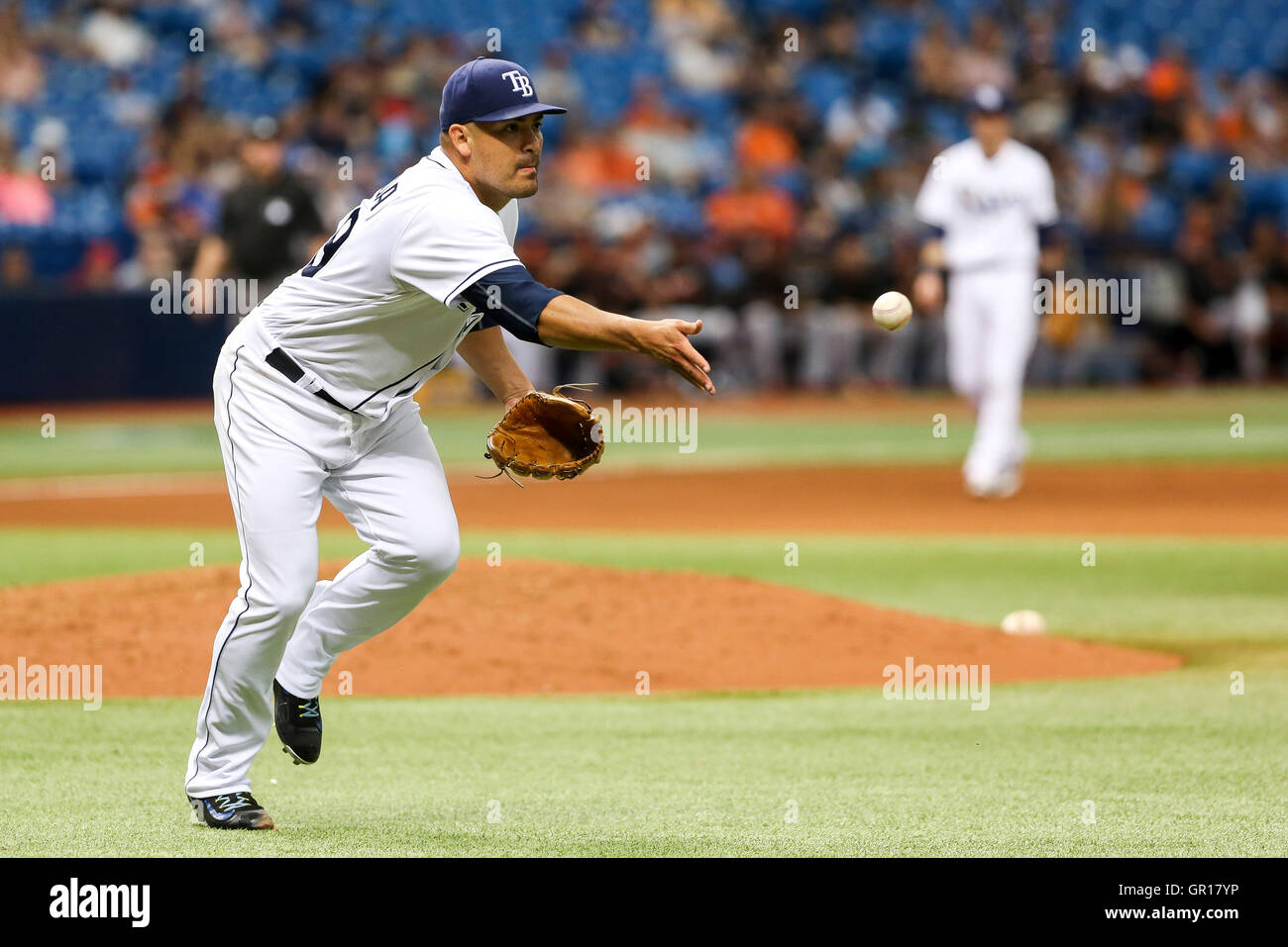 St. Petersburg, Florida, USA. 5th Sep, 2016. Tampa Bay Rays starting ...