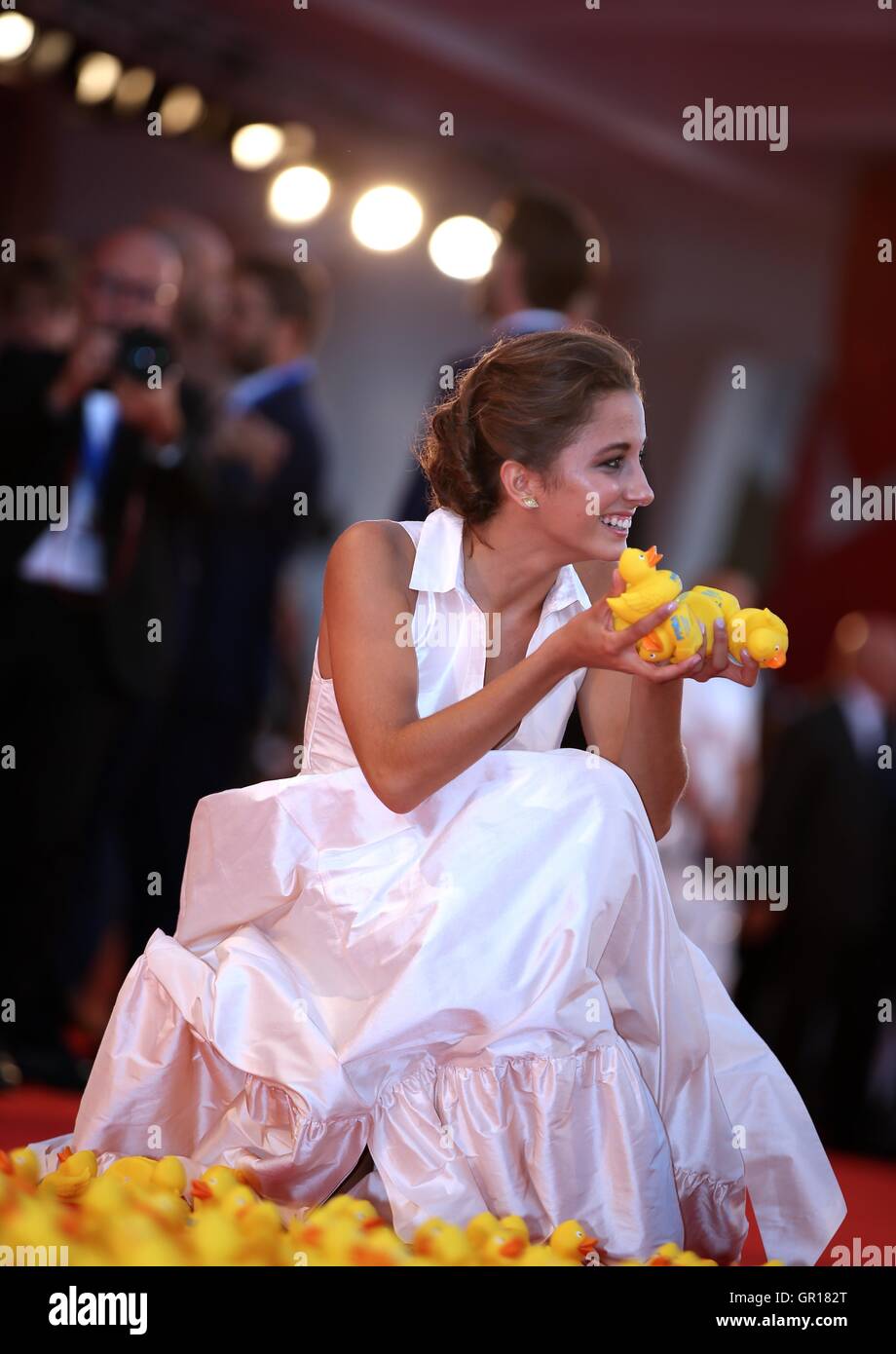 Venice, Italy. 5th Sep, 2016. Actress Blu Yoshimi arrives for the ...