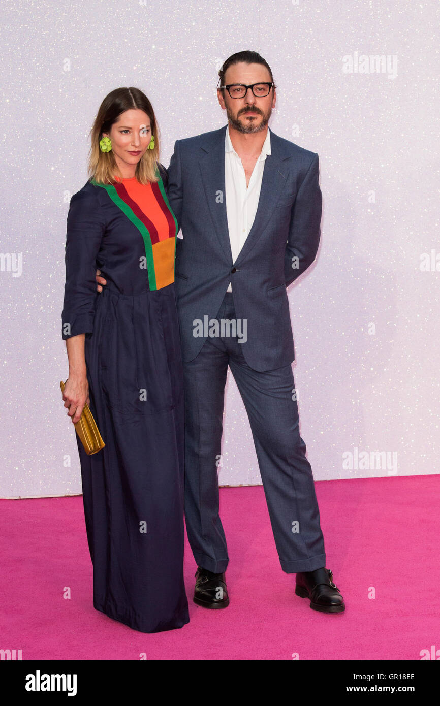 London, UK. 5 September 2016. Sienna Guillory and Enzo Cilenti. VIP red ...