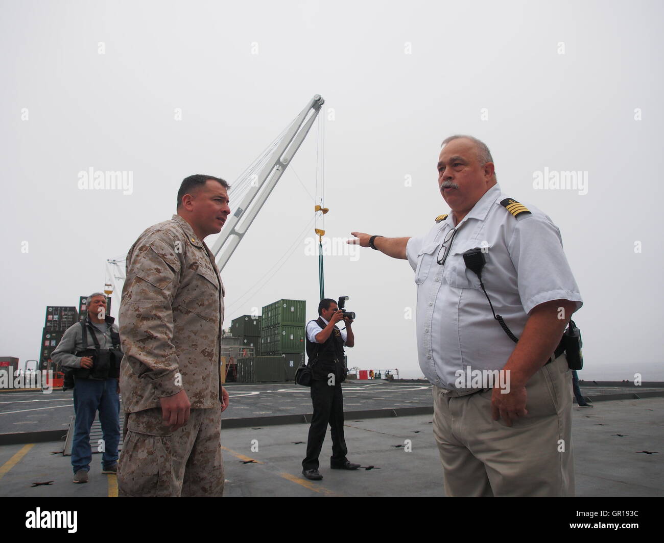Lima, Peru. 5th September, 2016. - USMC Major Armando A. Daviu and ...