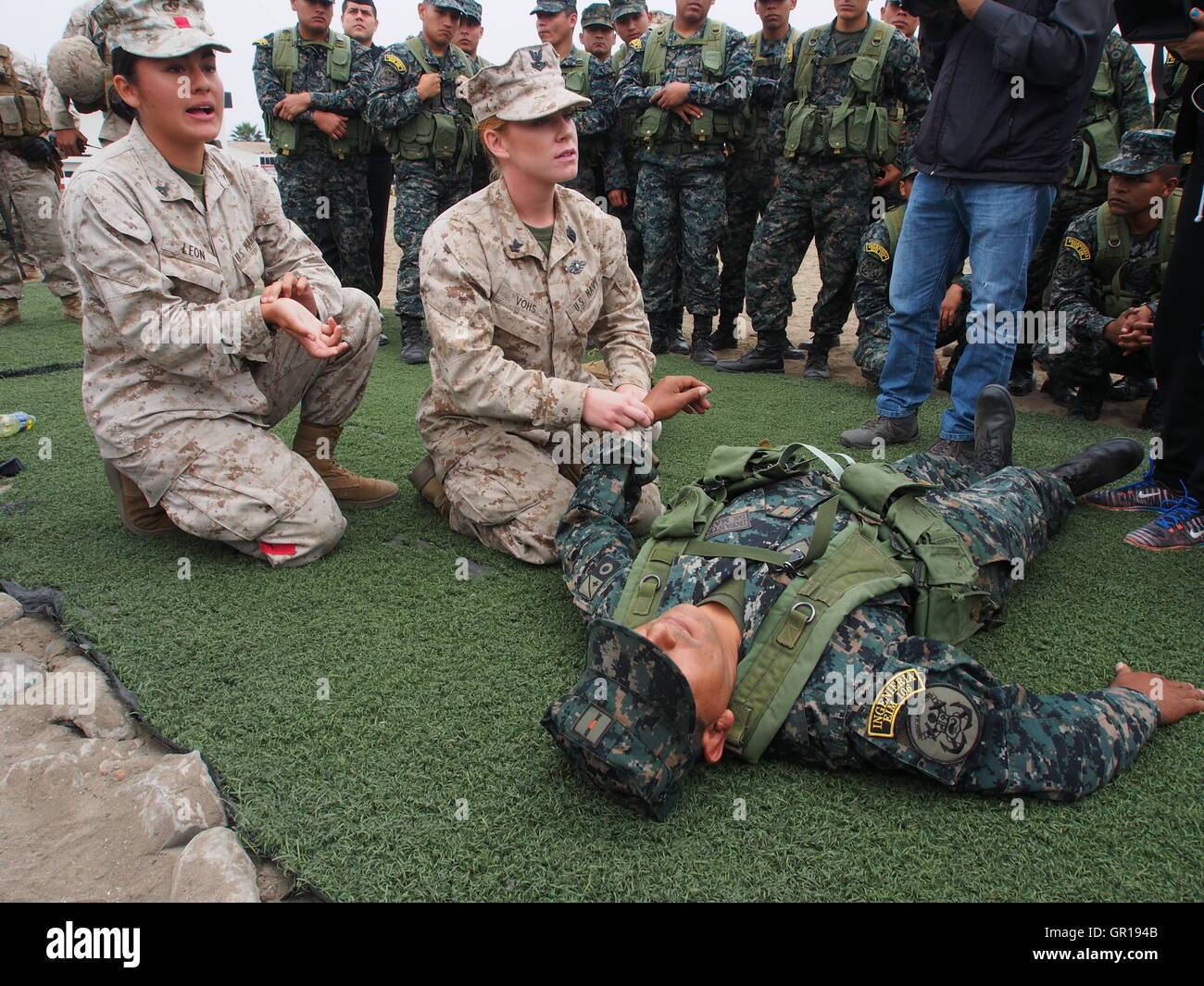 Lima, Peru. 5th September, 2016. A USMC task force arrived to Lima ...