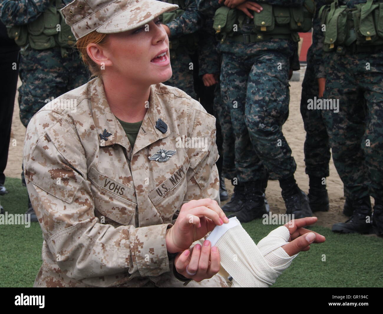 Lima, Peru. 5th September, 2016. A USMC task force arrived to Lima ...