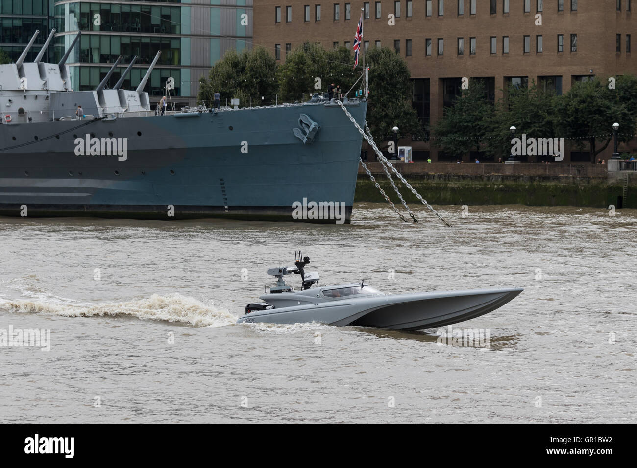 London, UK. 5th September 2016. The Maritime Autonomy Surface Testbed ...
