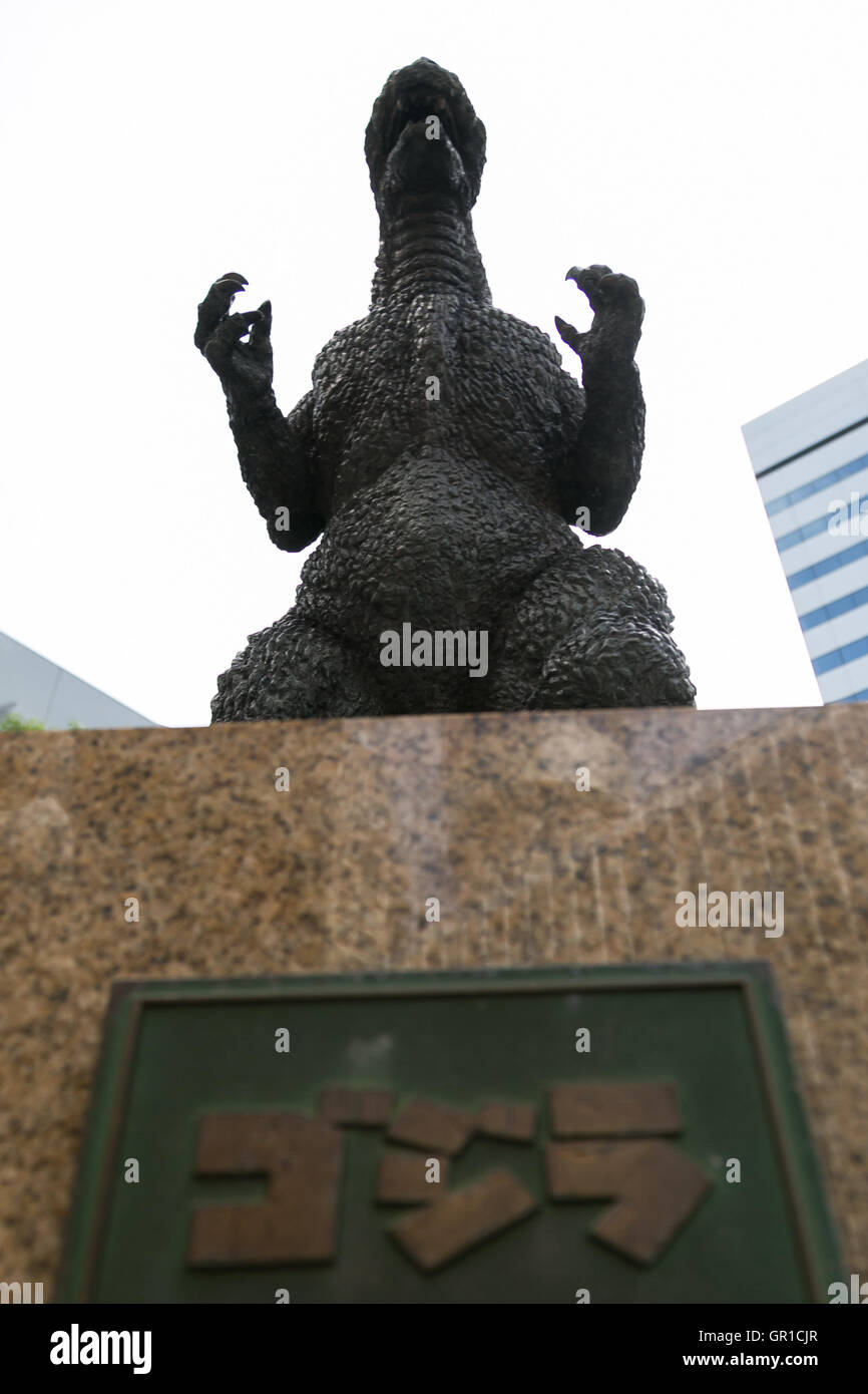 Tokyo, Japan. 6th September, 2016. A statue of the original Godzilla ...