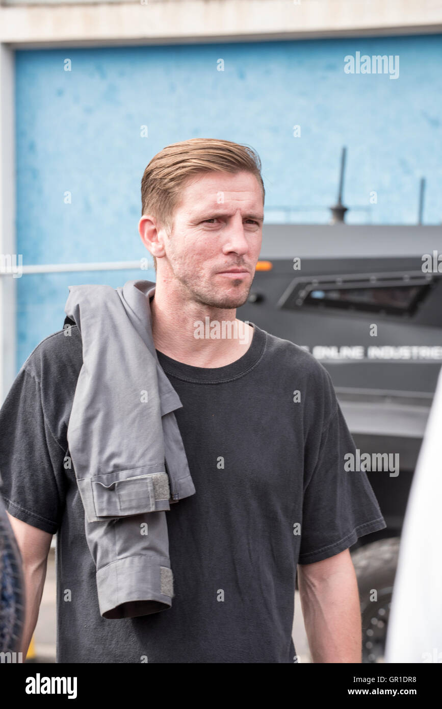 Actors' doubles' and standin's, crew on set of "Ready Player One ...