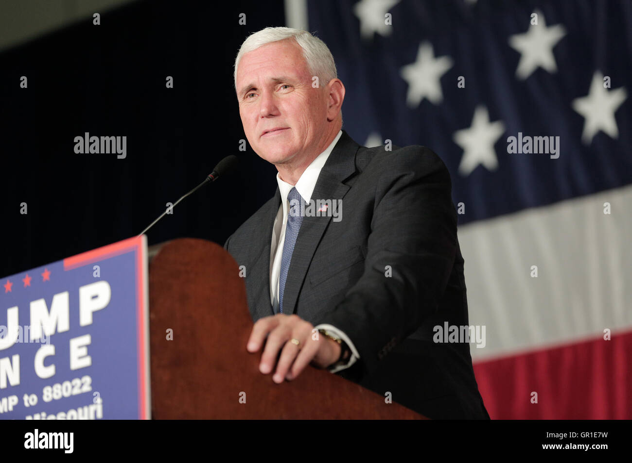 Springfield, Missouri, USA. 6th Sep, 2016. Republican vice-presidential ...