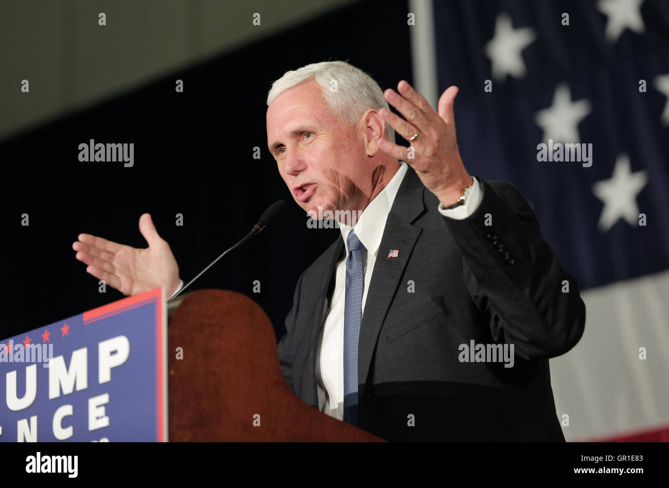 Springfield, Missouri, USA. 6th Sep, 2016. Republican vice-presidential ...