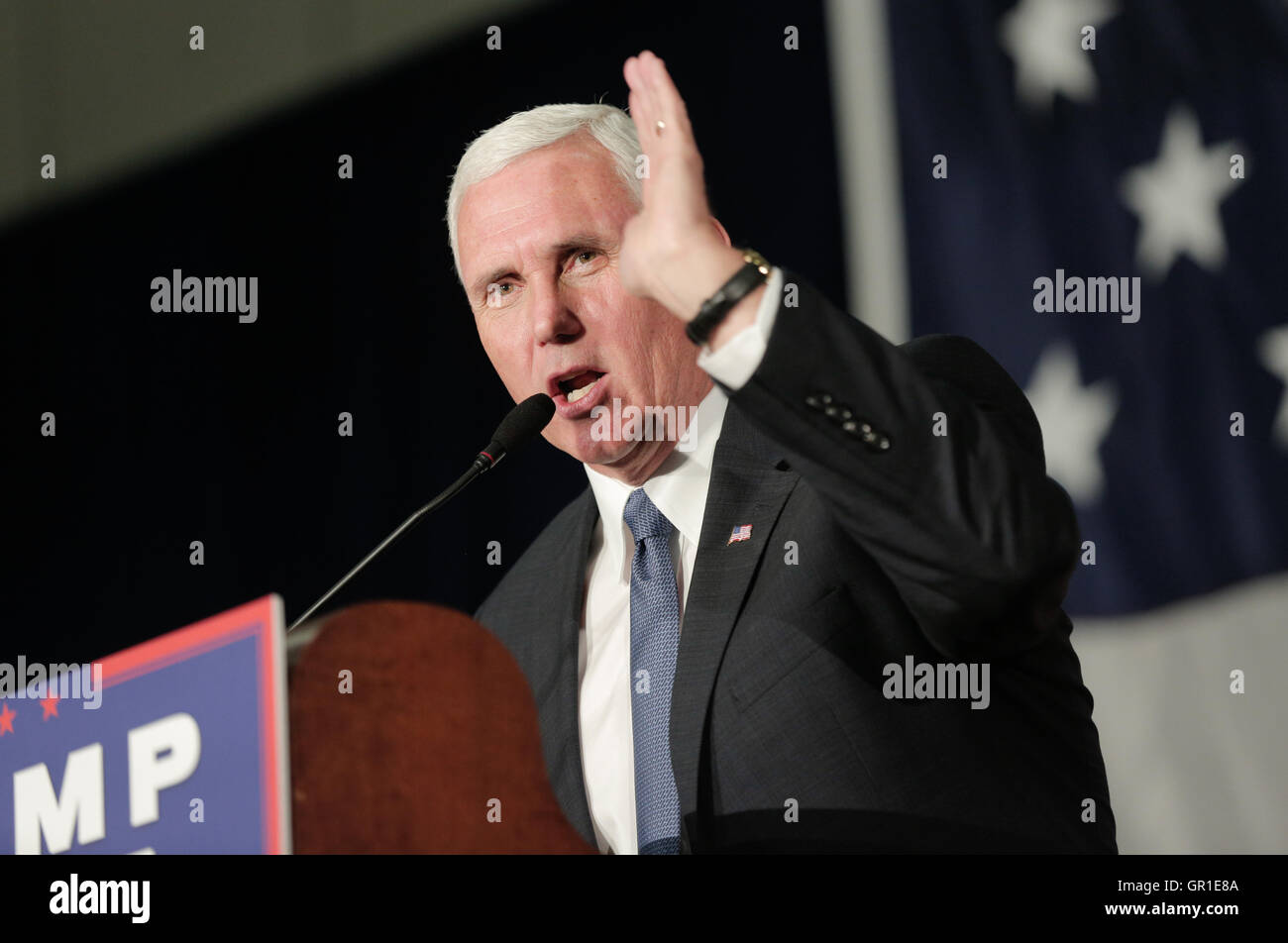 Springfield, Missouri, USA. 6th Sep, 2016. Republican vice-presidential ...