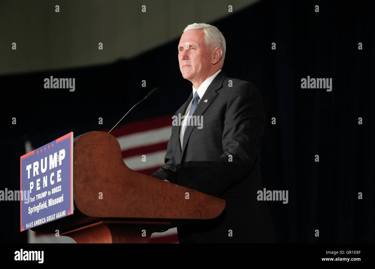 Springfield, Missouri, USA. 6th Sep, 2016. Republican vice-presidential ...