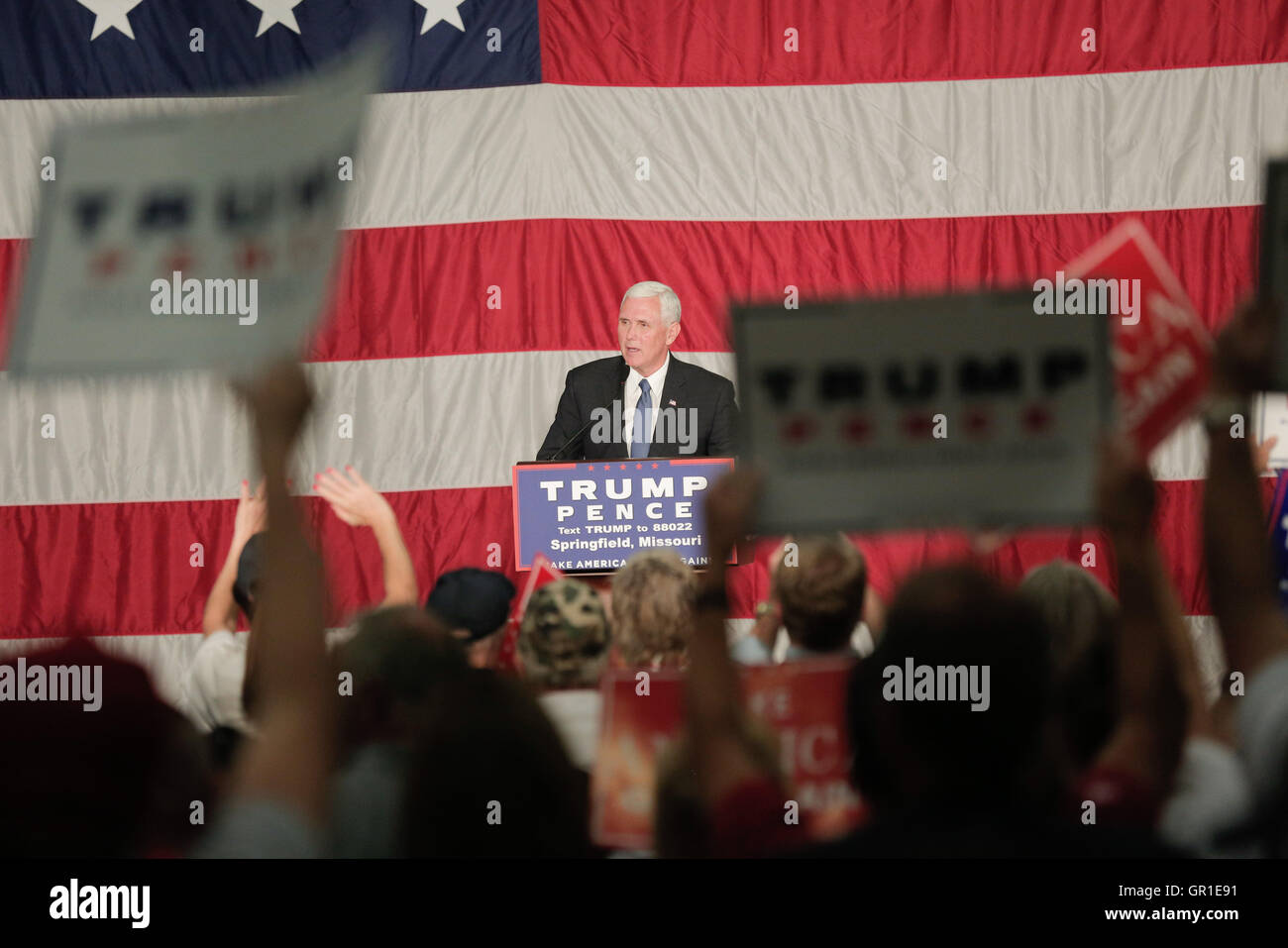 Springfield, Missouri, USA. 6th Sep, 2016. Republican vice-presidential ...