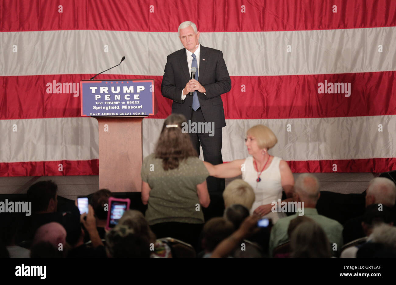 Springfield, Missouri, USA. 6th Sep, 2016. Republican vice-presidential ...