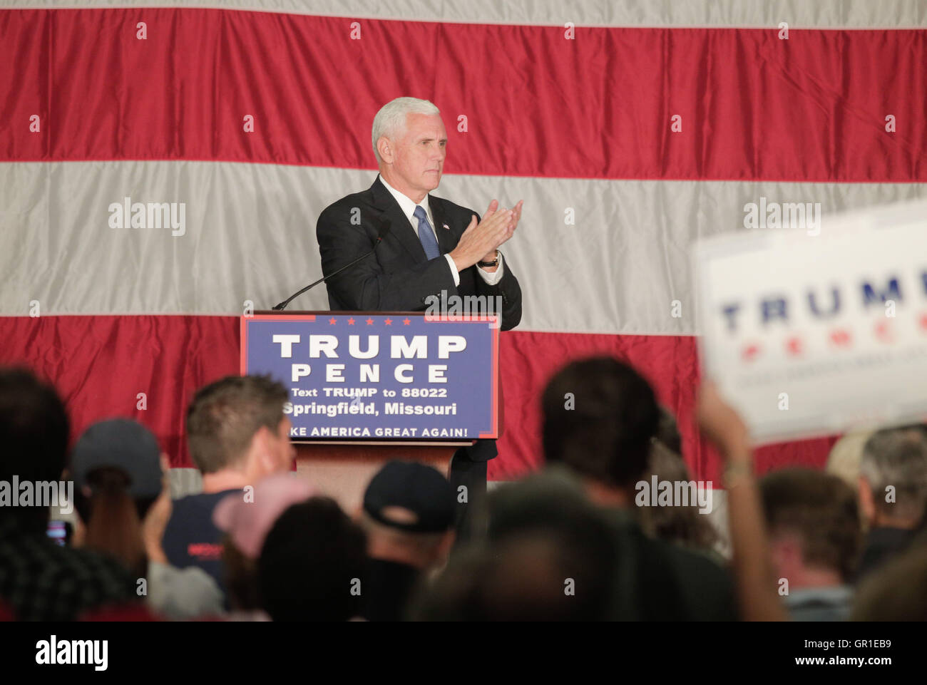 Springfield, Missouri, USA. 6th Sep, 2016. Republican vice-presidential ...