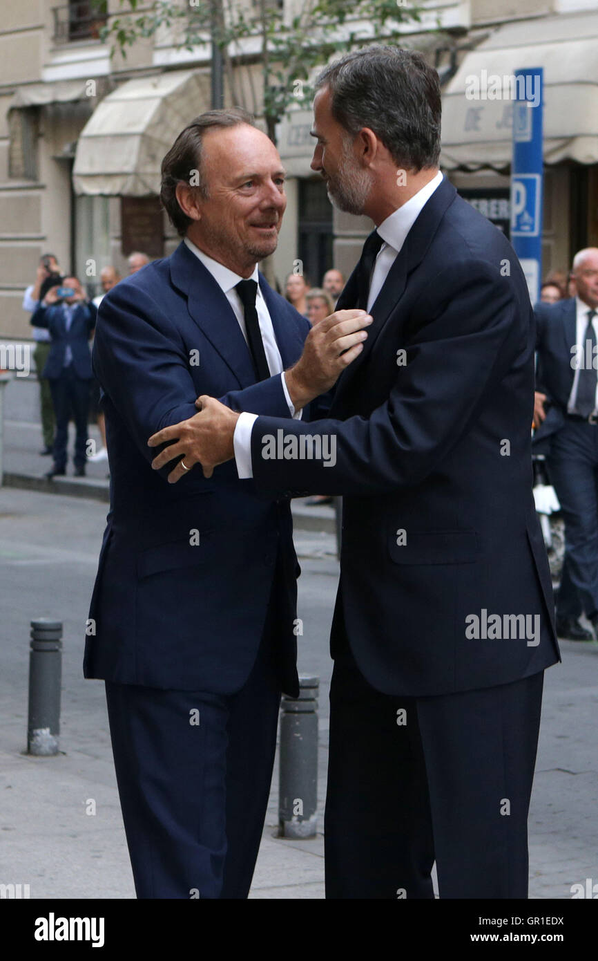 King Felipe VI of Spain at Funeral service for Marco de Hohenlohe, Duke ...