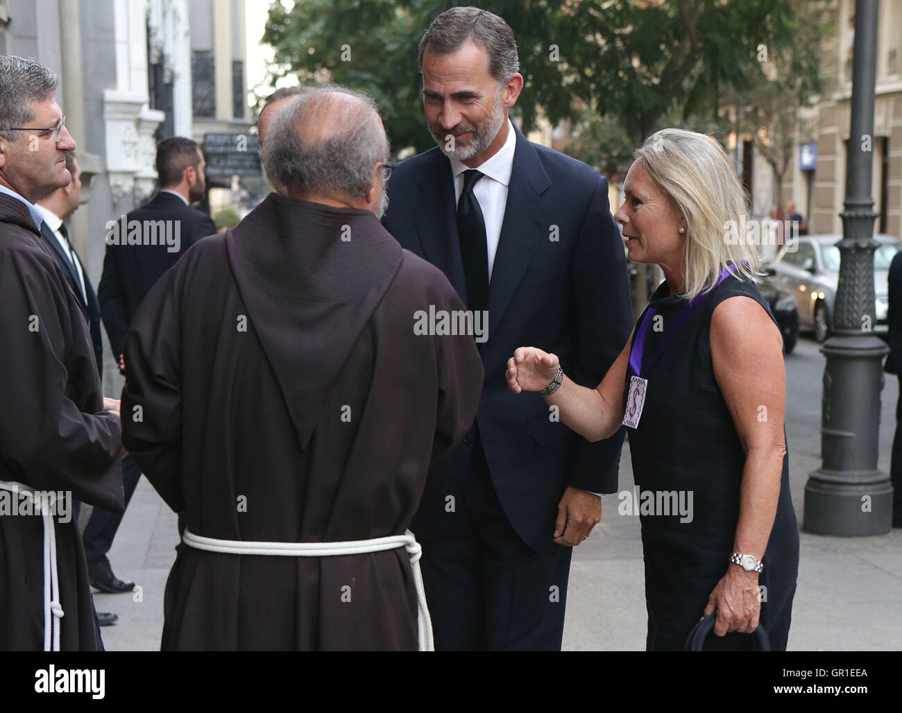 King Felipe VI of Spain at Funeral service for Marco de Hohenlohe, Duke ...