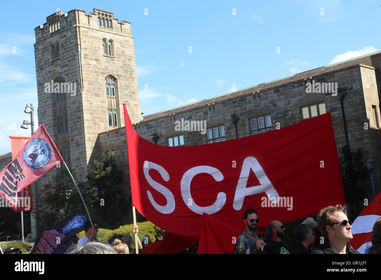 Sydney, Australia. 7 September 2016. Protesters assembled outside the ...