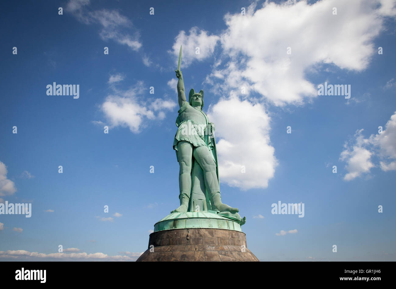 The Hermann monument, photographed in Hiddesen near Detmold, Germany, 6 ...