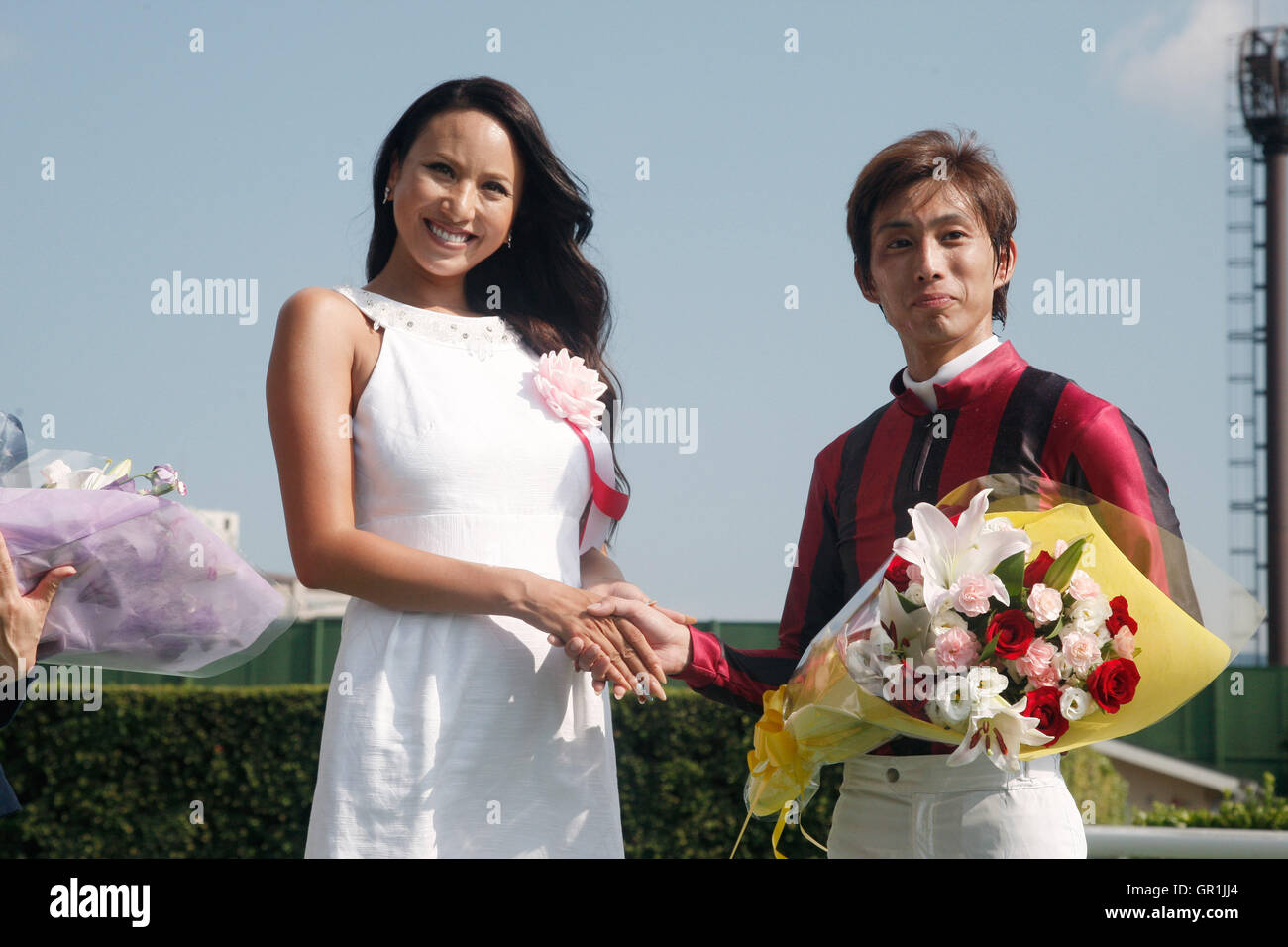 Fukuoka, Japan. 21st Aug, 2016. (L-R) Angelica Michibata, Kota Fujioka ...