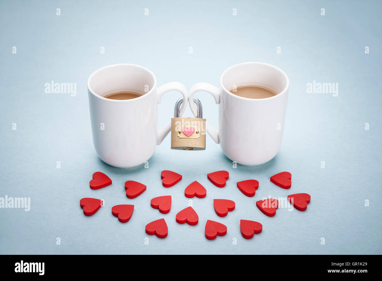 Two cups of coffee for couple Stock Photo - Alamy