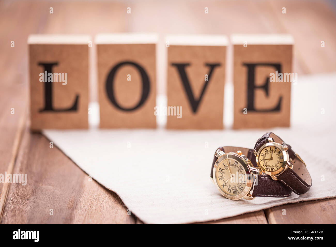 Two watches for couple Stock Photo - Alamy