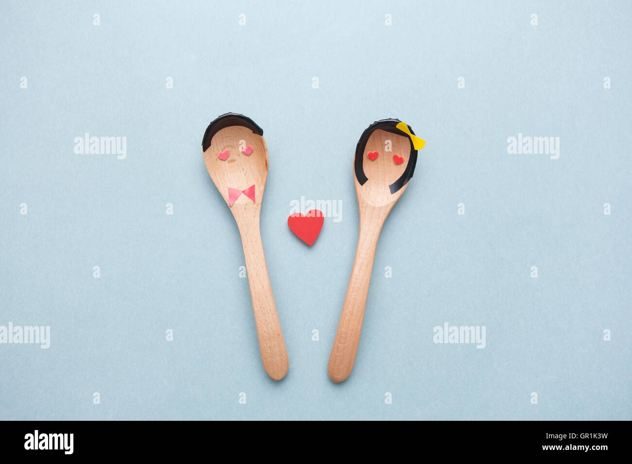 Two wooden spoons hi-res stock photography and images - Alamy