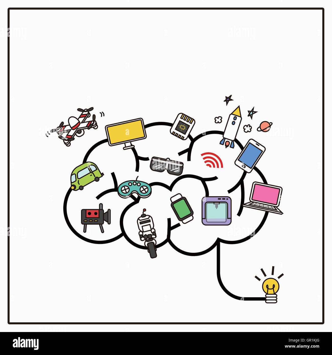 High technology in smart era Stock Photo - Alamy